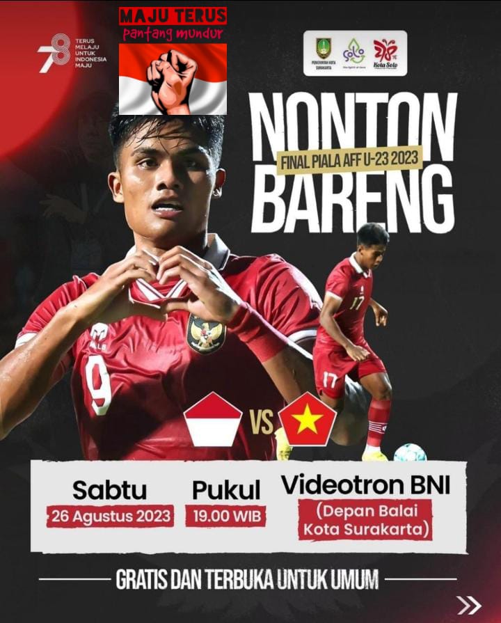 Malam Ini, Nobar Final Piala AFF U-23 Indonesia vs Vietnam di Balai ...